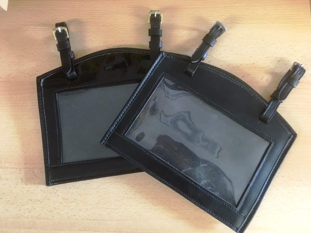 Leather Carriage Number Holders