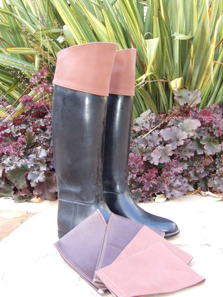 Light Brown leather false boot tops